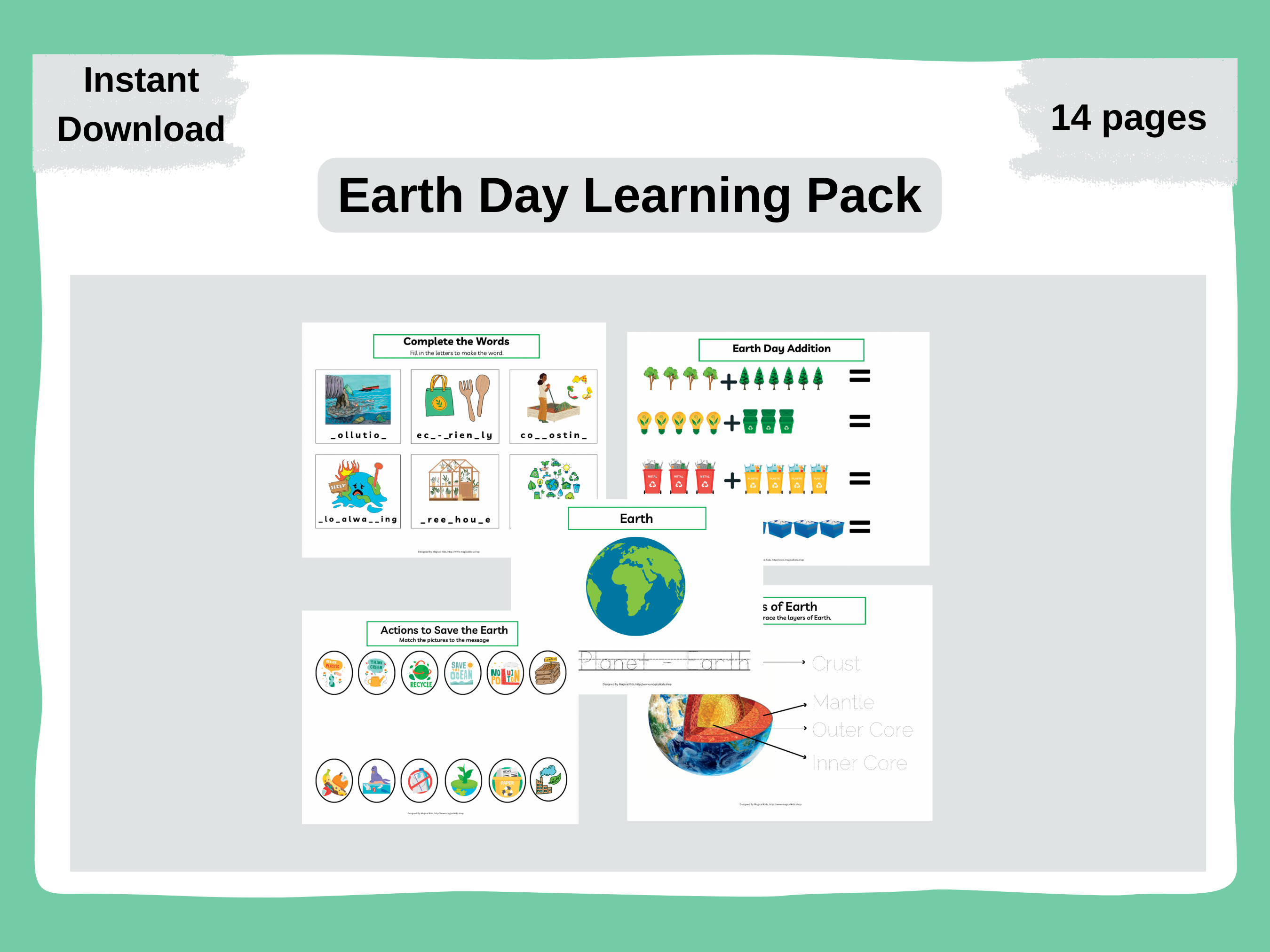Earth Day Learning Bundle – Magical Kids