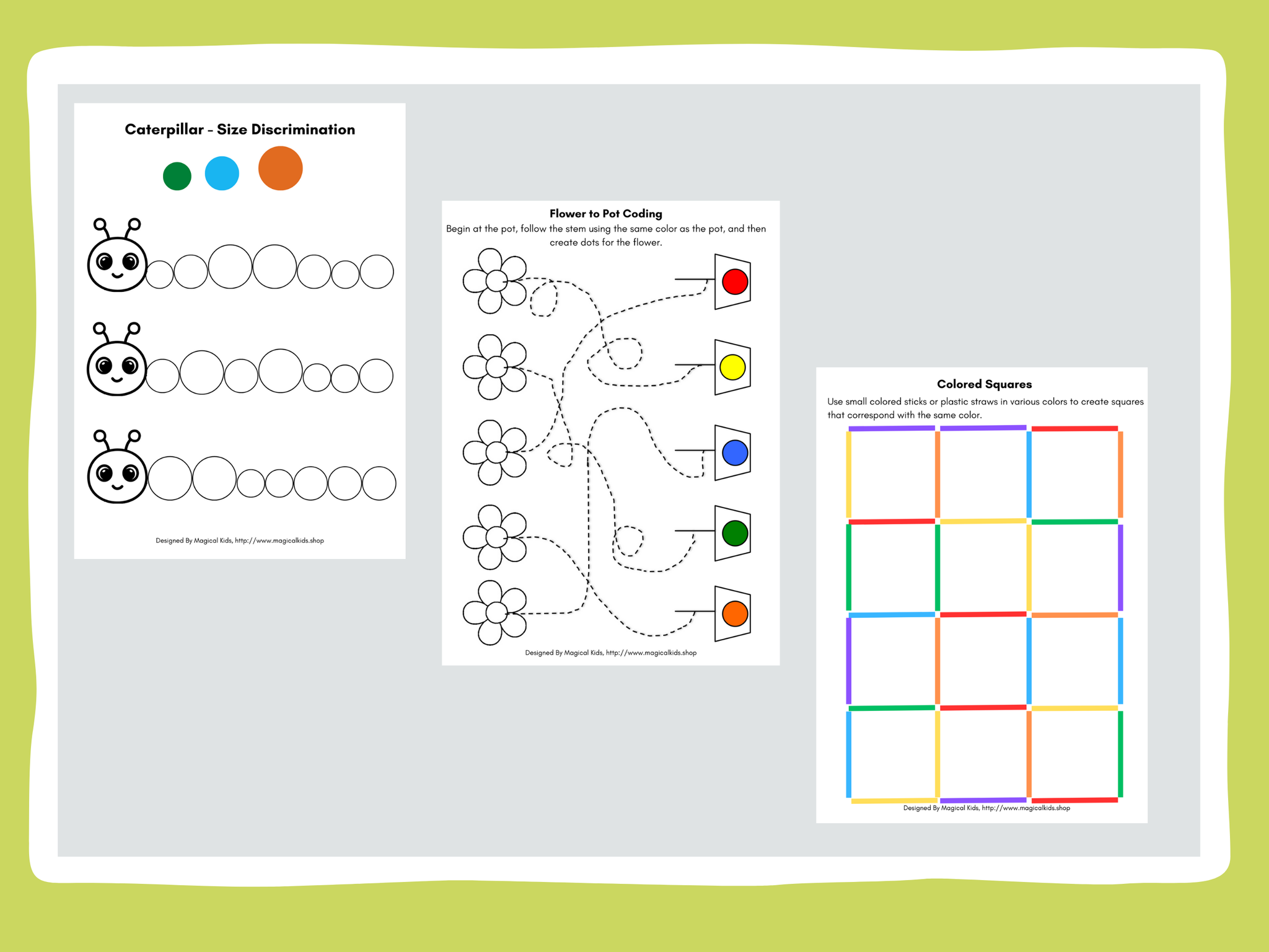 Color by code activities – Magical Kids