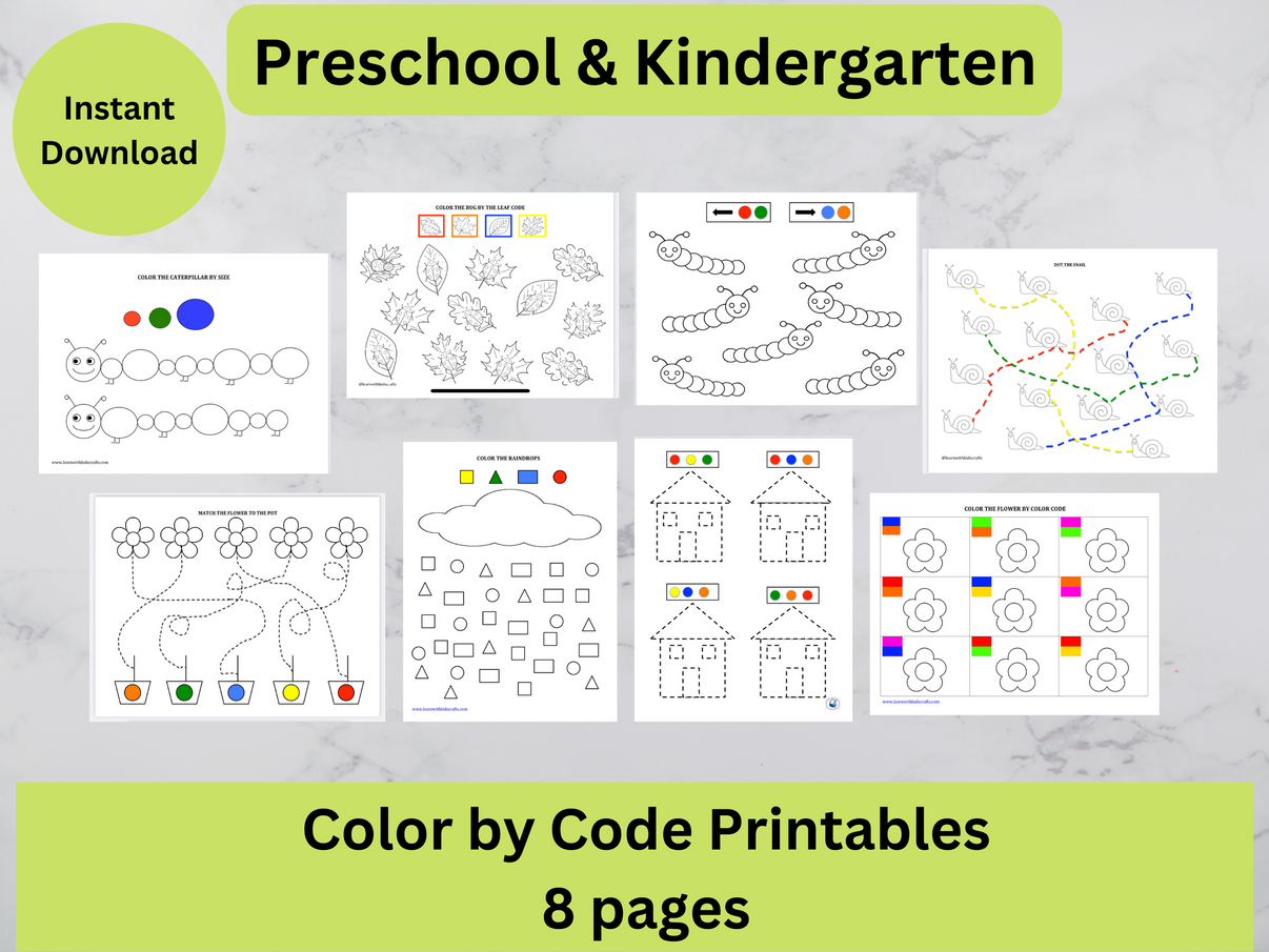 Color by code activities – Magical Kids